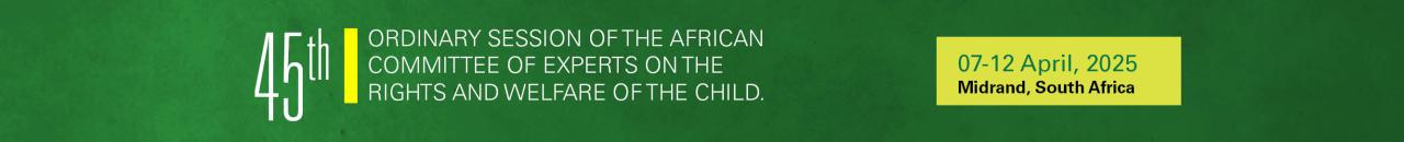 Overview Of The African Charter On The Rights And Welfare Of The Child ...